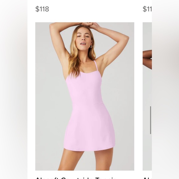 ALO Yoga | Dresses | Alo Yoga Alosoft Courtside Tennis Dress Sugar Plum ...